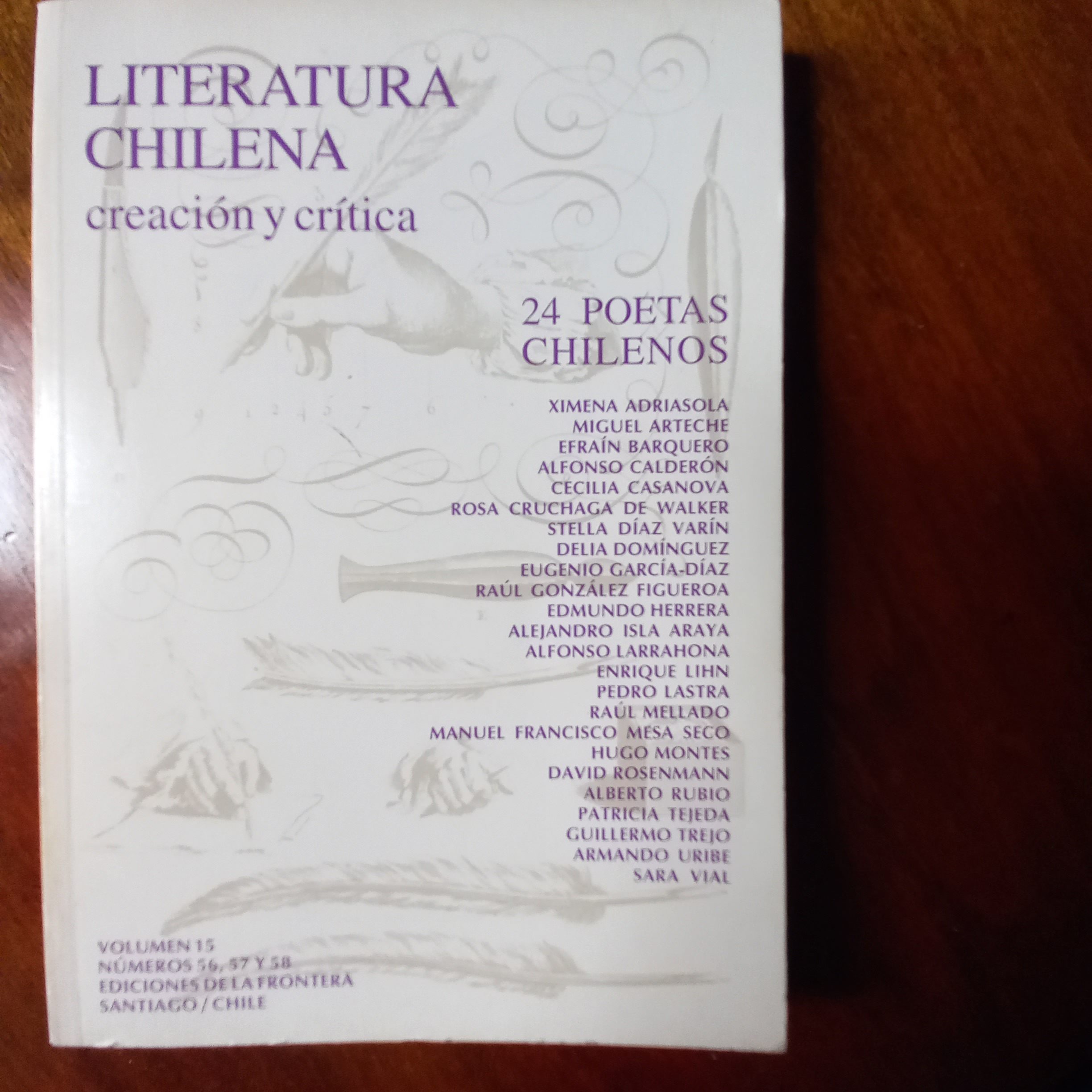 LITERATURA CHILENA CREACIÓN Y CRÍTICA de 24 Poetas Chilenos - Galeria ...