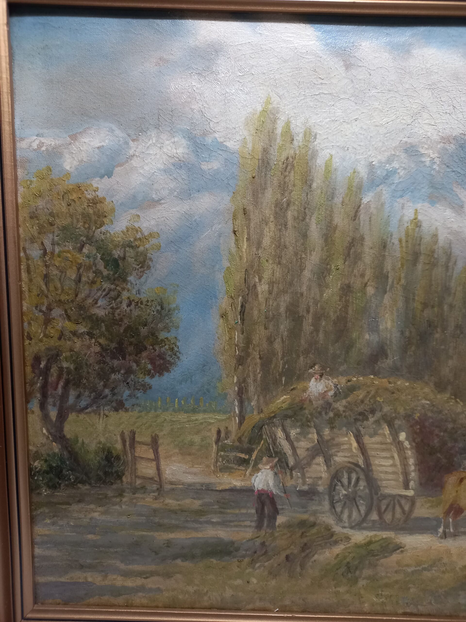 Alberto Lobos - "CAMPESINOS TRABAJANDO" - Galeria Boireau